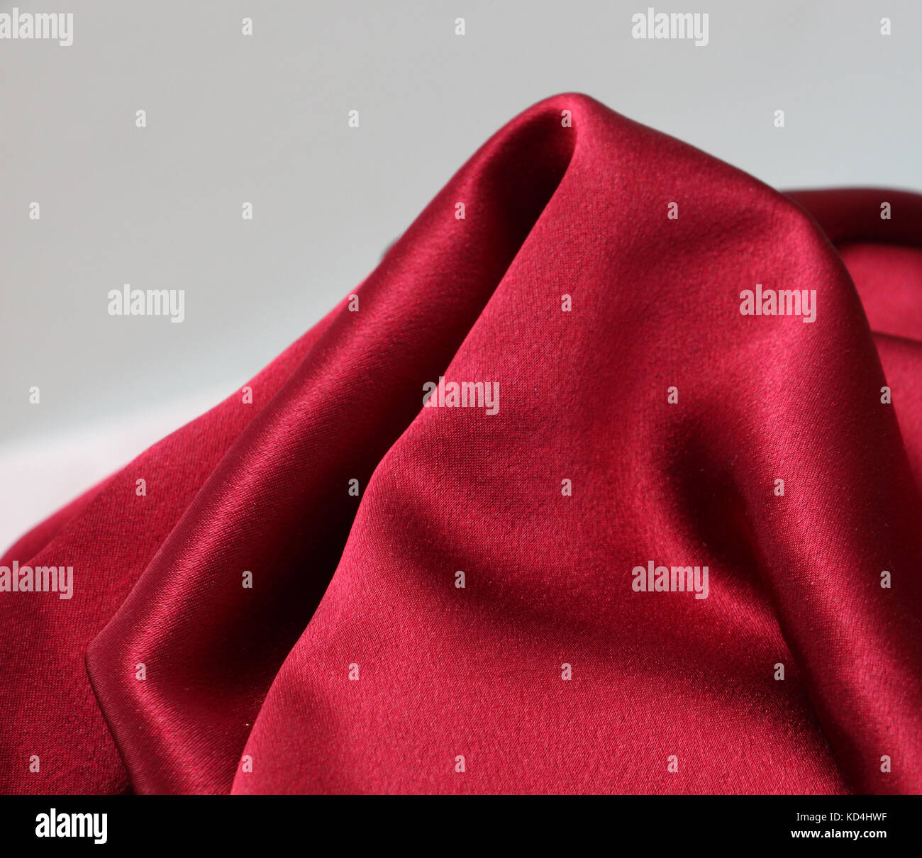 Picture of a Sensuous Smooth Red Satin Stock Photo - Alamy
