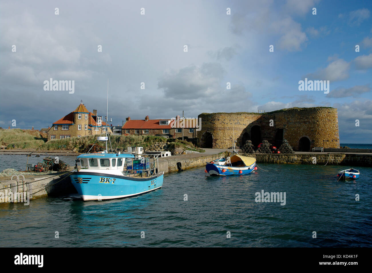 Beadnell Harbour, Northumberland Stock Photo - Alamy