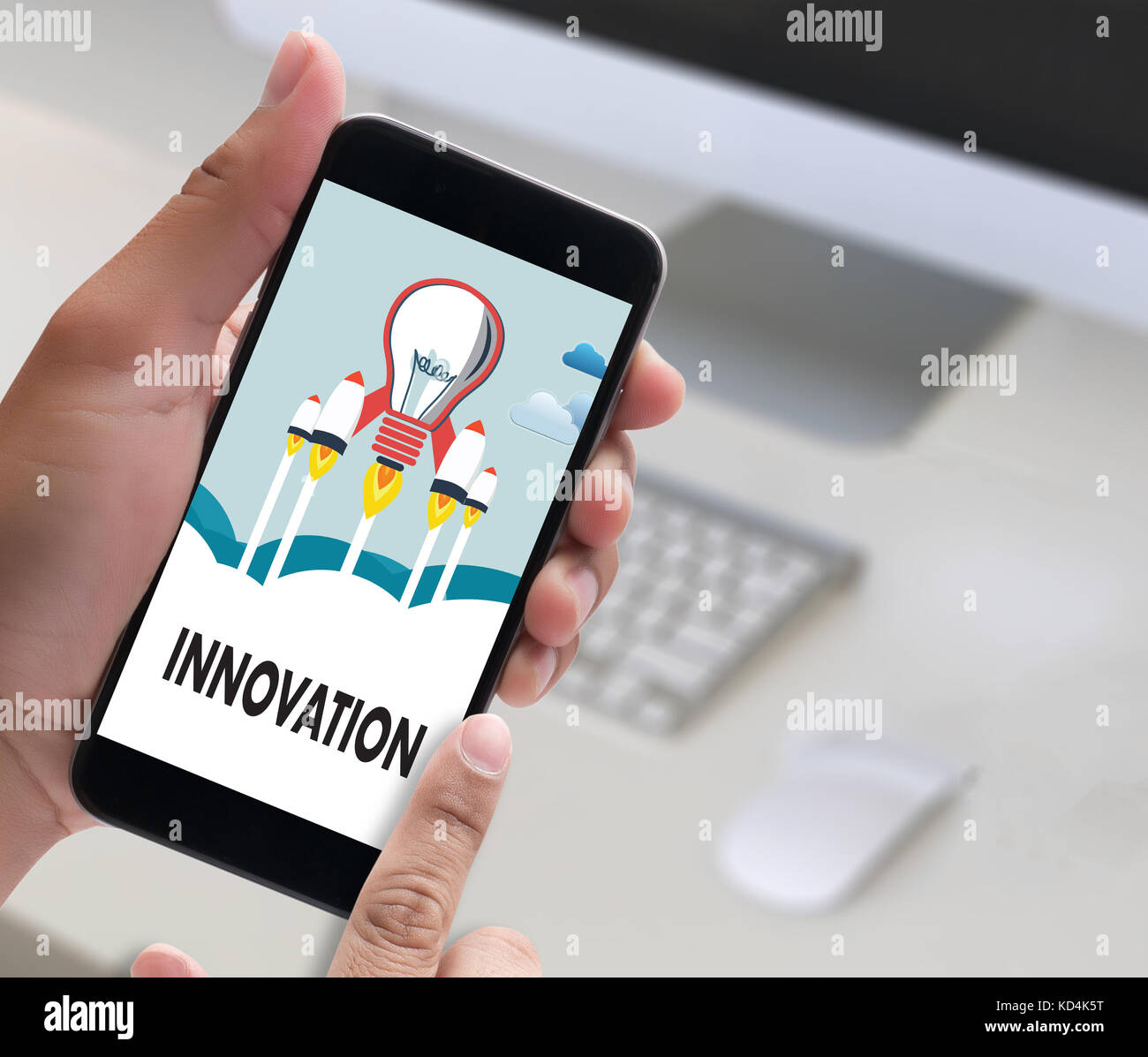 INNOVATION think creative ideas Invent Knowledge Creative process Stock ...