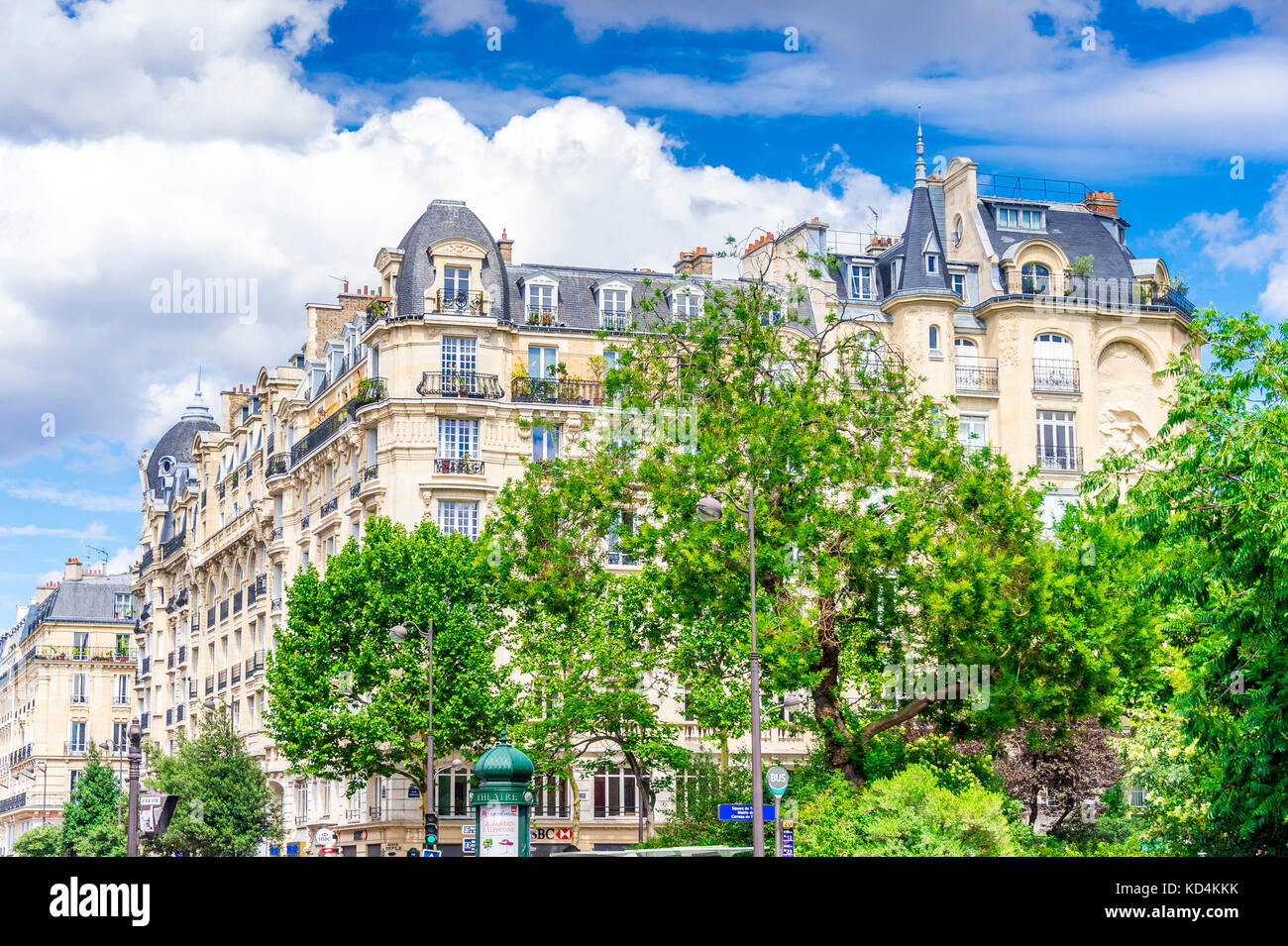 Square du Temple in Paris, France Stock Photo - Alamy