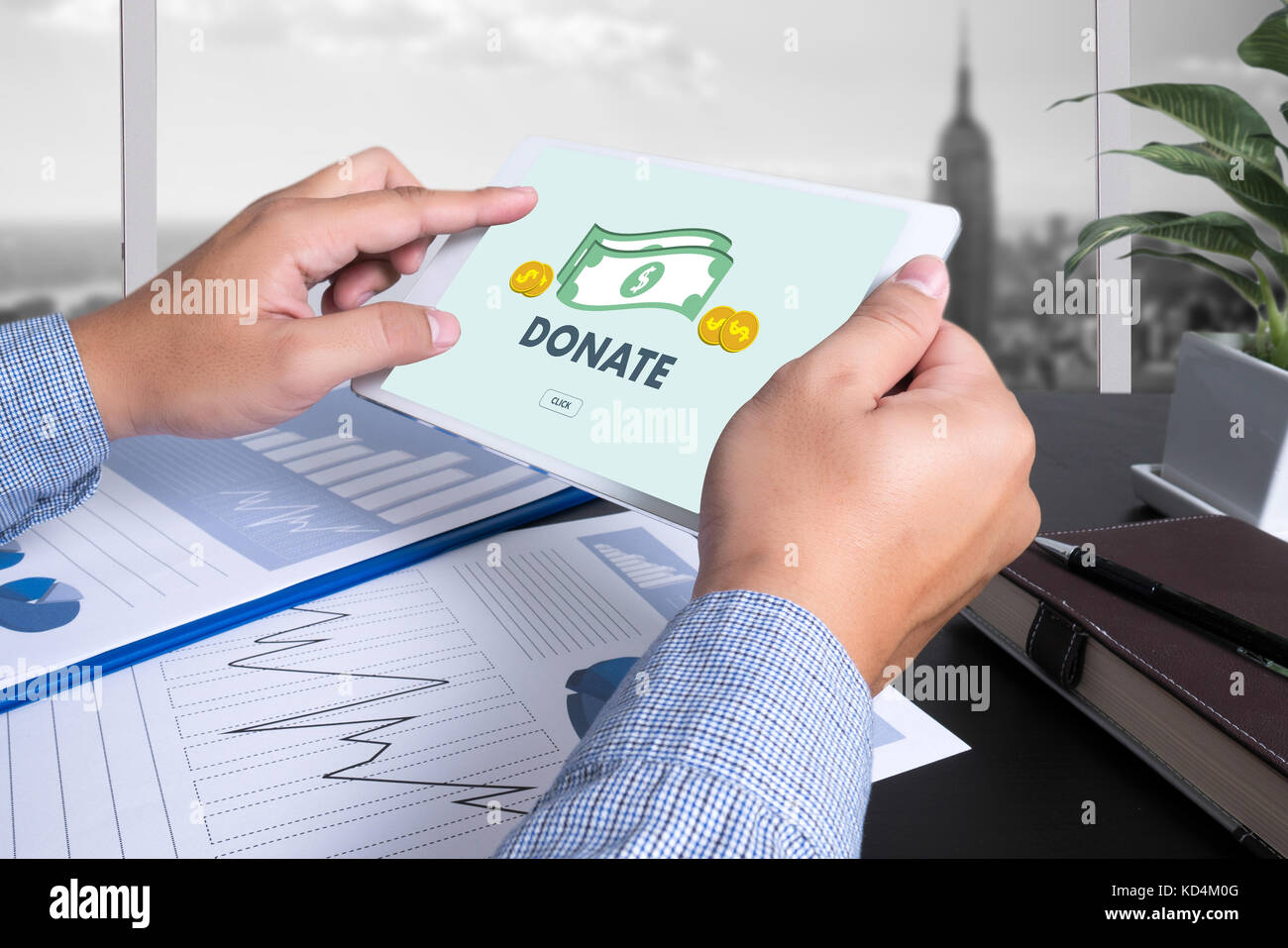 DONATE NOW Give Help Donation Support Provide health care Stock Photo ...