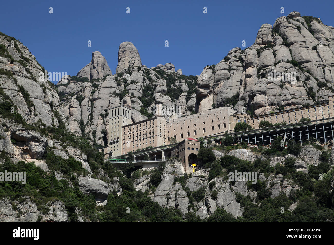 Basilica at Montserrat.The Church at Montserrat Monastery near ...
