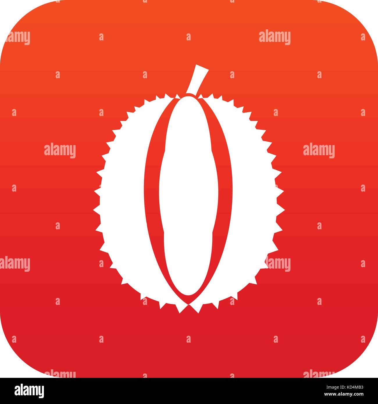 Durian icon digital red Stock Vector Image & Art - Alamy