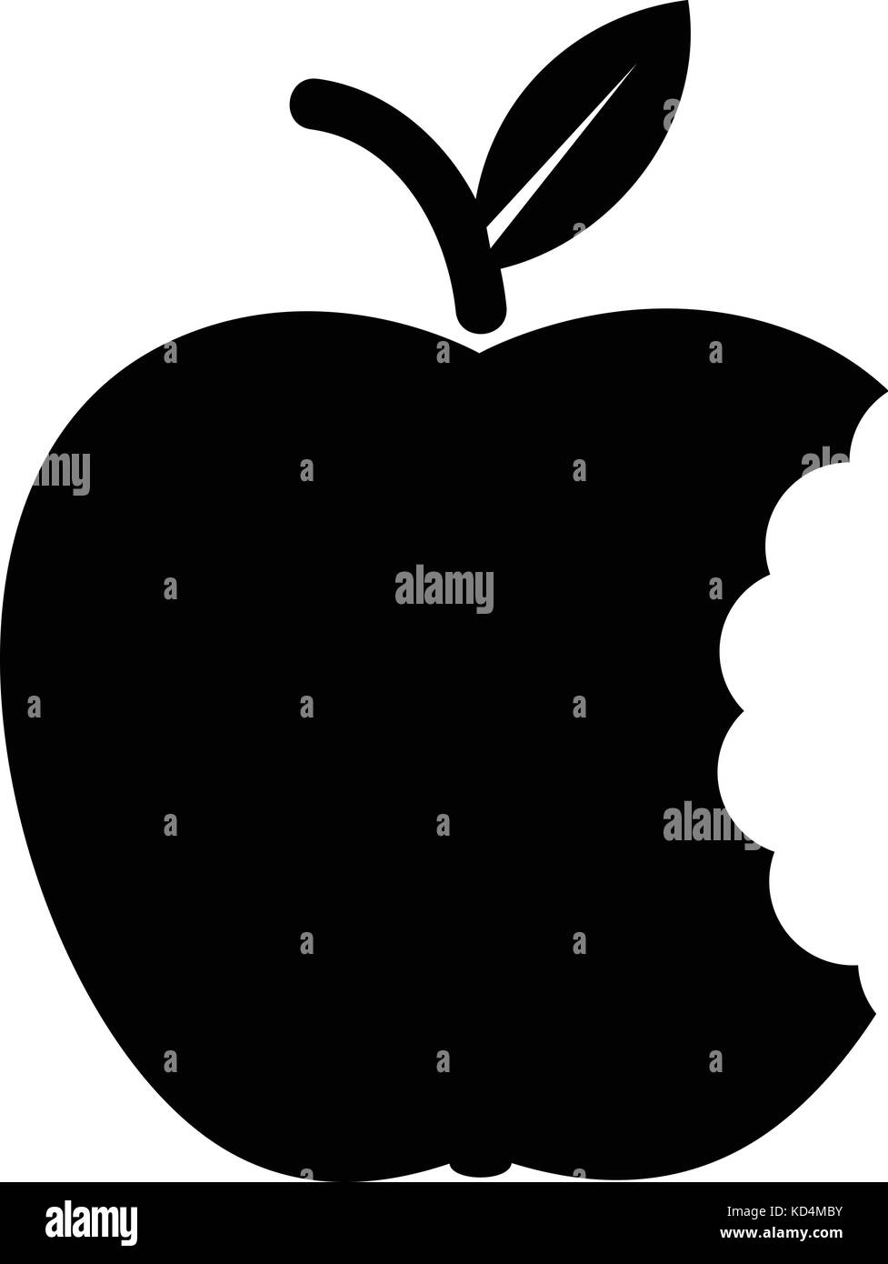 Bite apple icon, simple black style Stock Vector Image & Art - Alamy