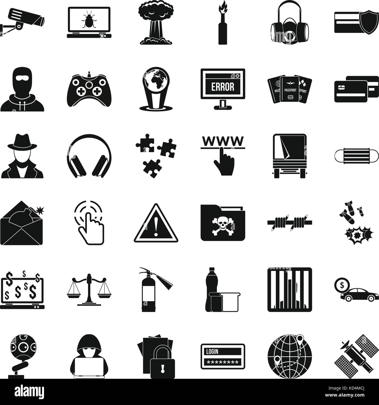 Hacking car Stock Vector Images - Alamy