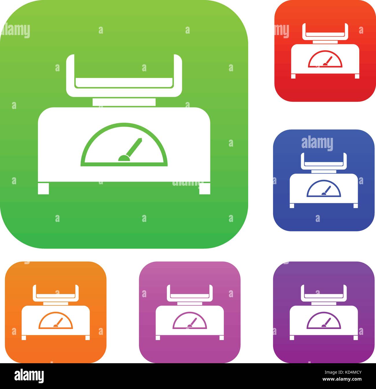 Baby weighing scale Stock Vector Images - Alamy