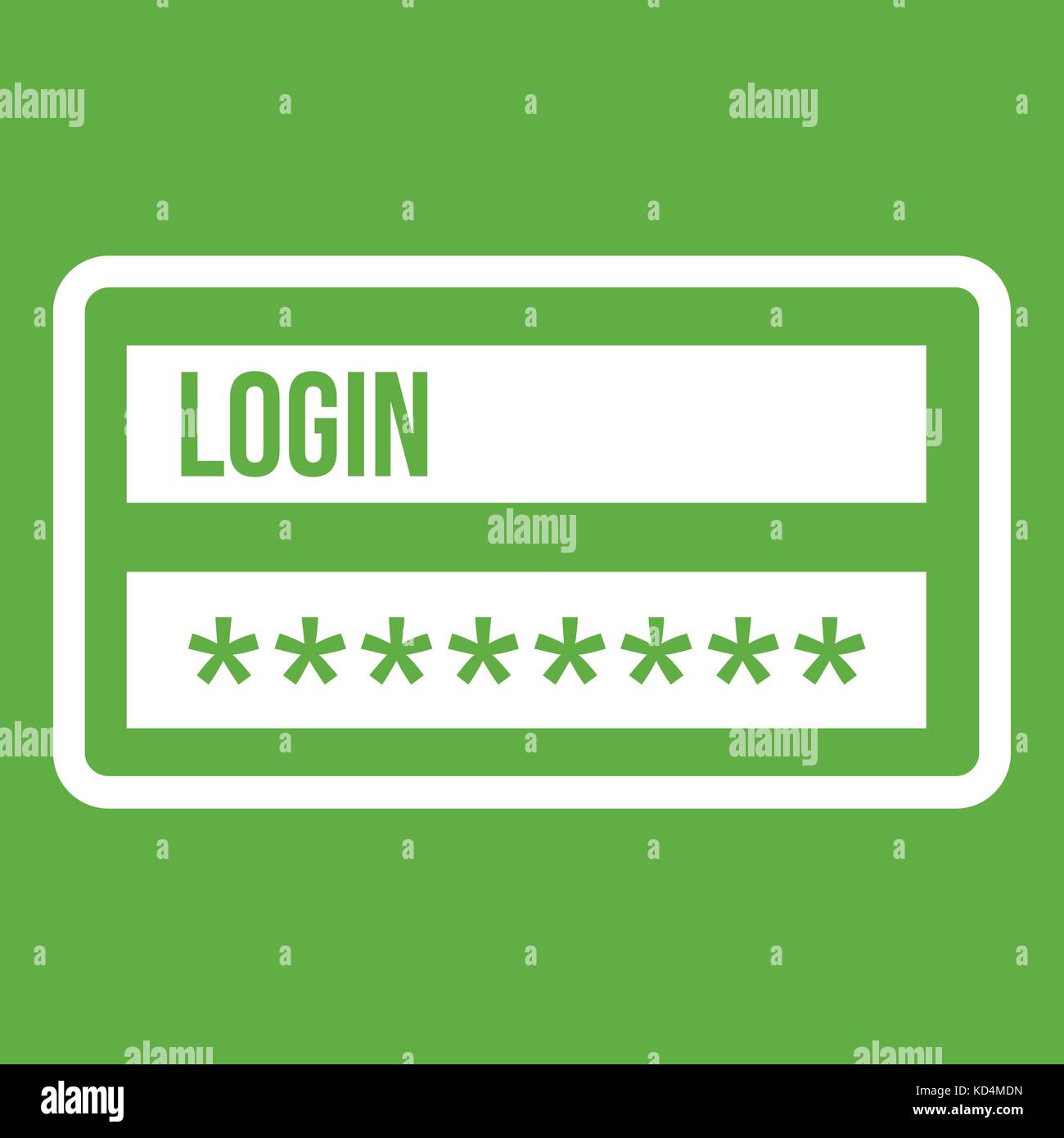 Login and password icon green Stock Vector Image & Art - Alamy
