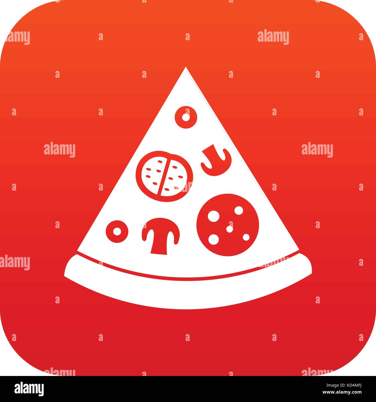 Slice of pizza, simple style Stock Vector Image & Art - Alamy