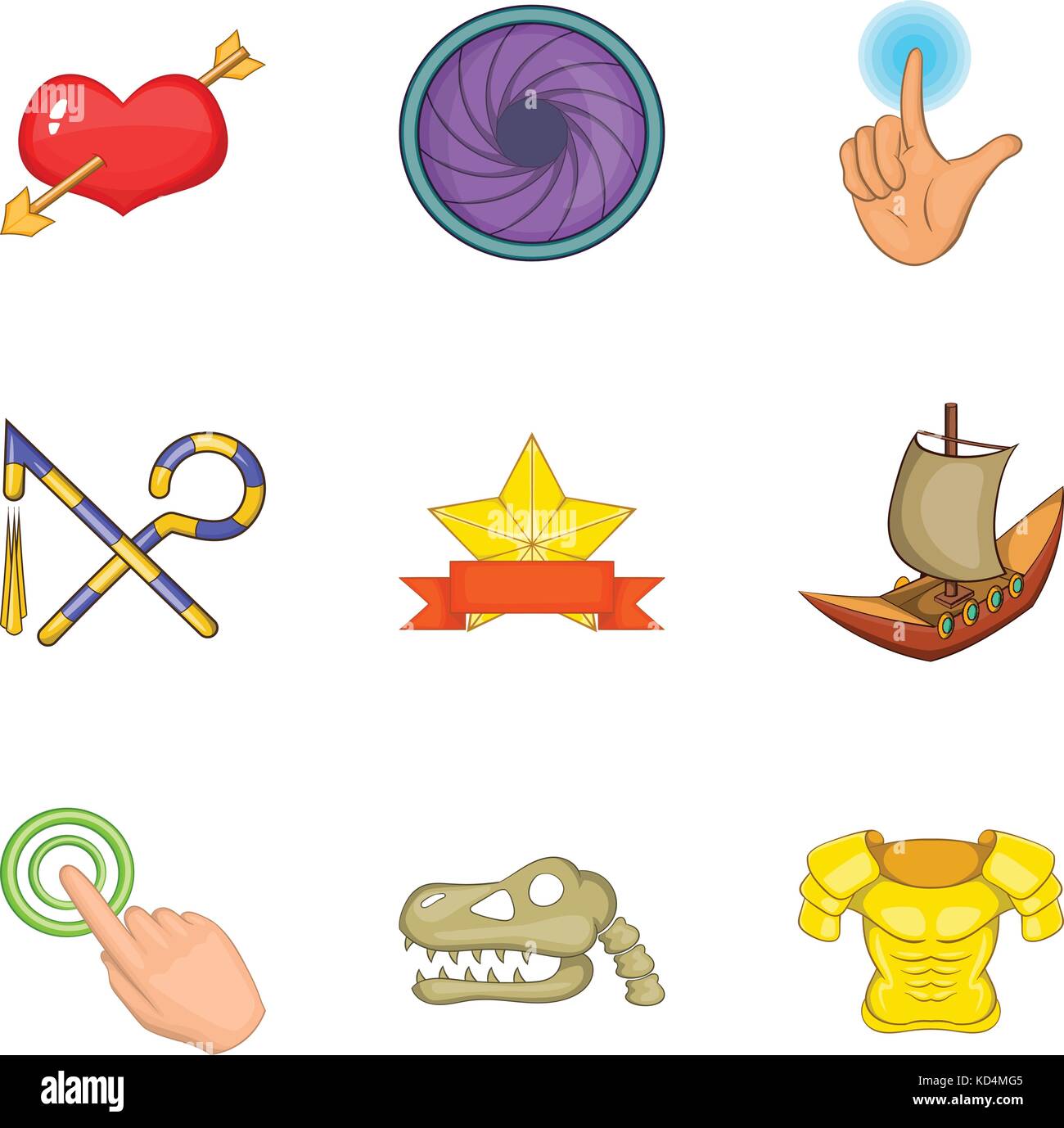 Documentary icons set, cartoon style Stock Vector Image & Art - Alamy