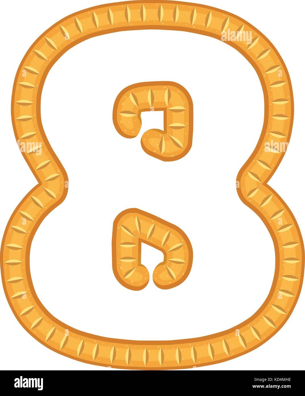 Number eight bread icon, cartoon style Stock Vector Image & Art - Alamy