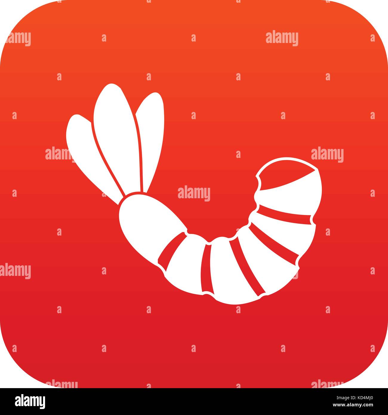 Shrimp icon digital red Stock Vector Image & Art - Alamy