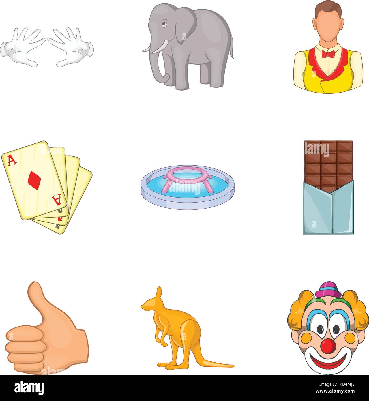 Dodger icons set, cartoon style Stock Vector Image & Art - Alamy