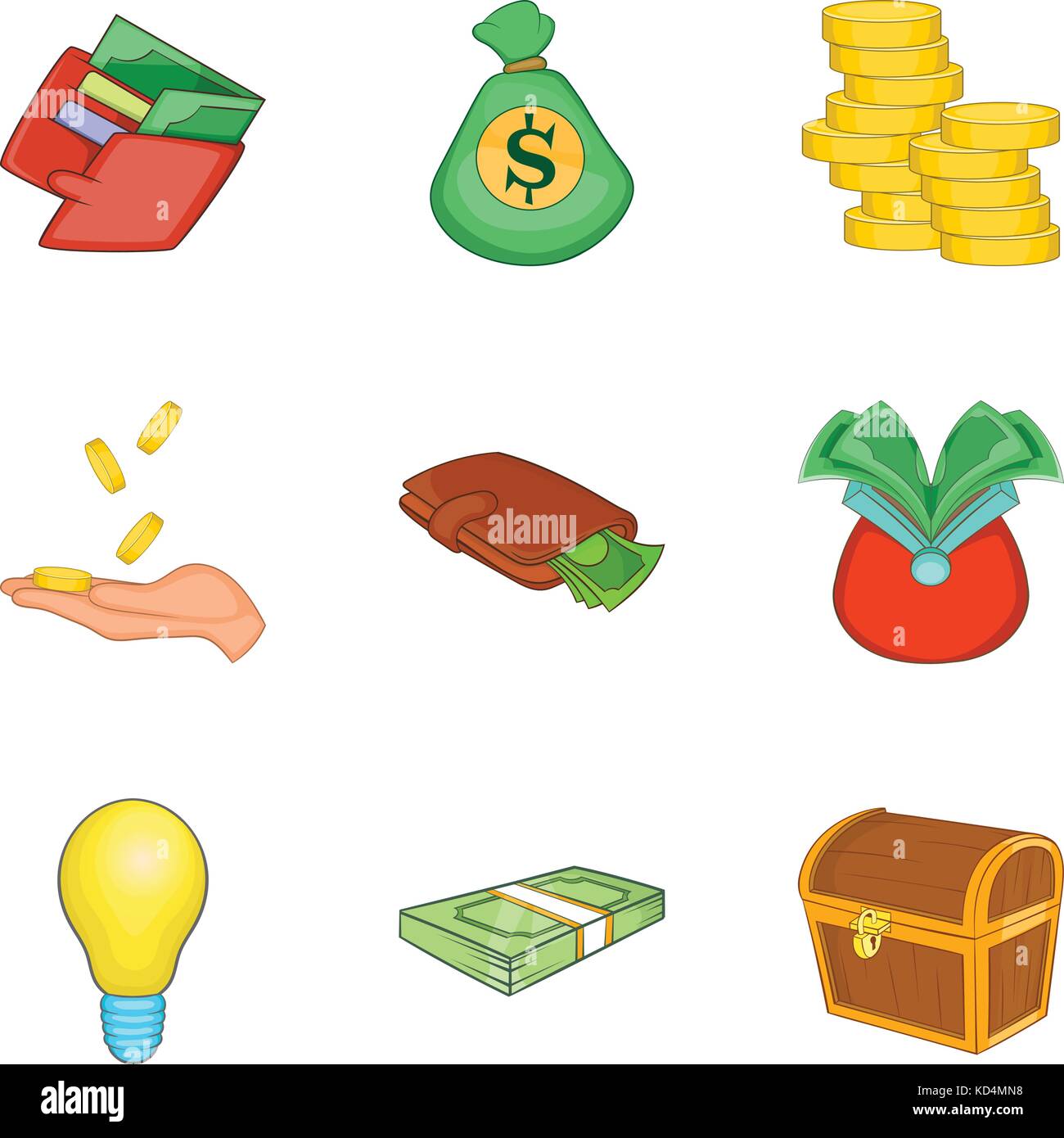 Card cash icons set, cartoon style Stock Vector Image & Art - Alamy