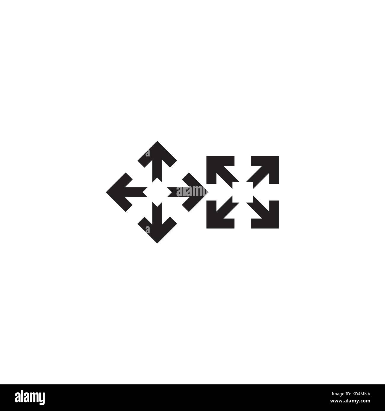 square arrows logo vector Stock Vector Image & Art - Alamy