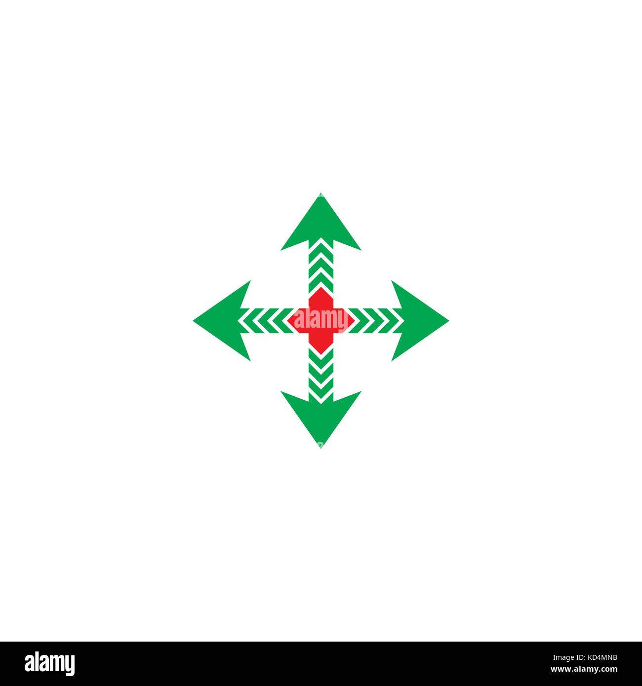 four arrow logo vector Stock Vector Image & Art - Alamy
