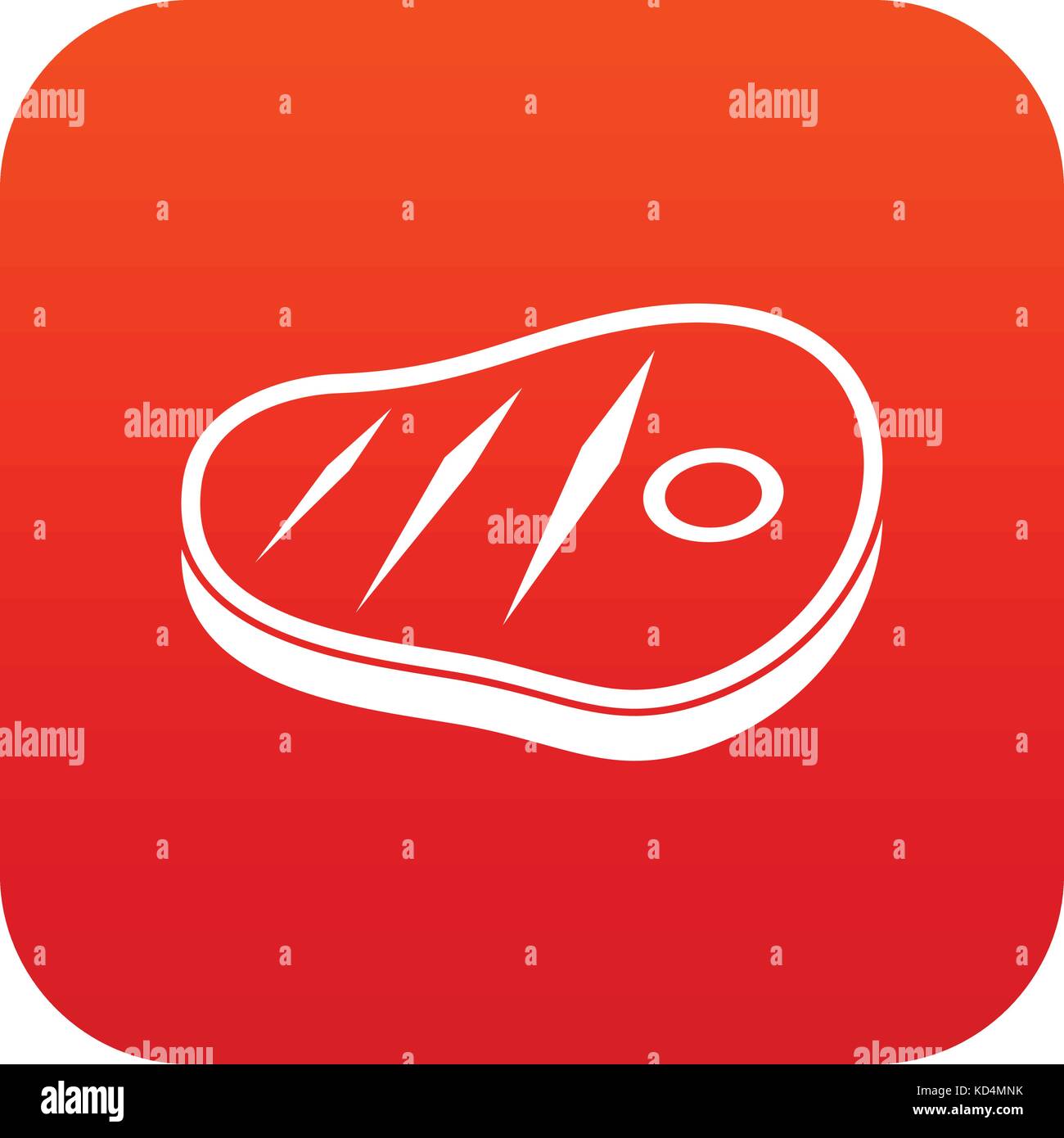 Meat steak icon digital red Stock Vector Image & Art - Alamy