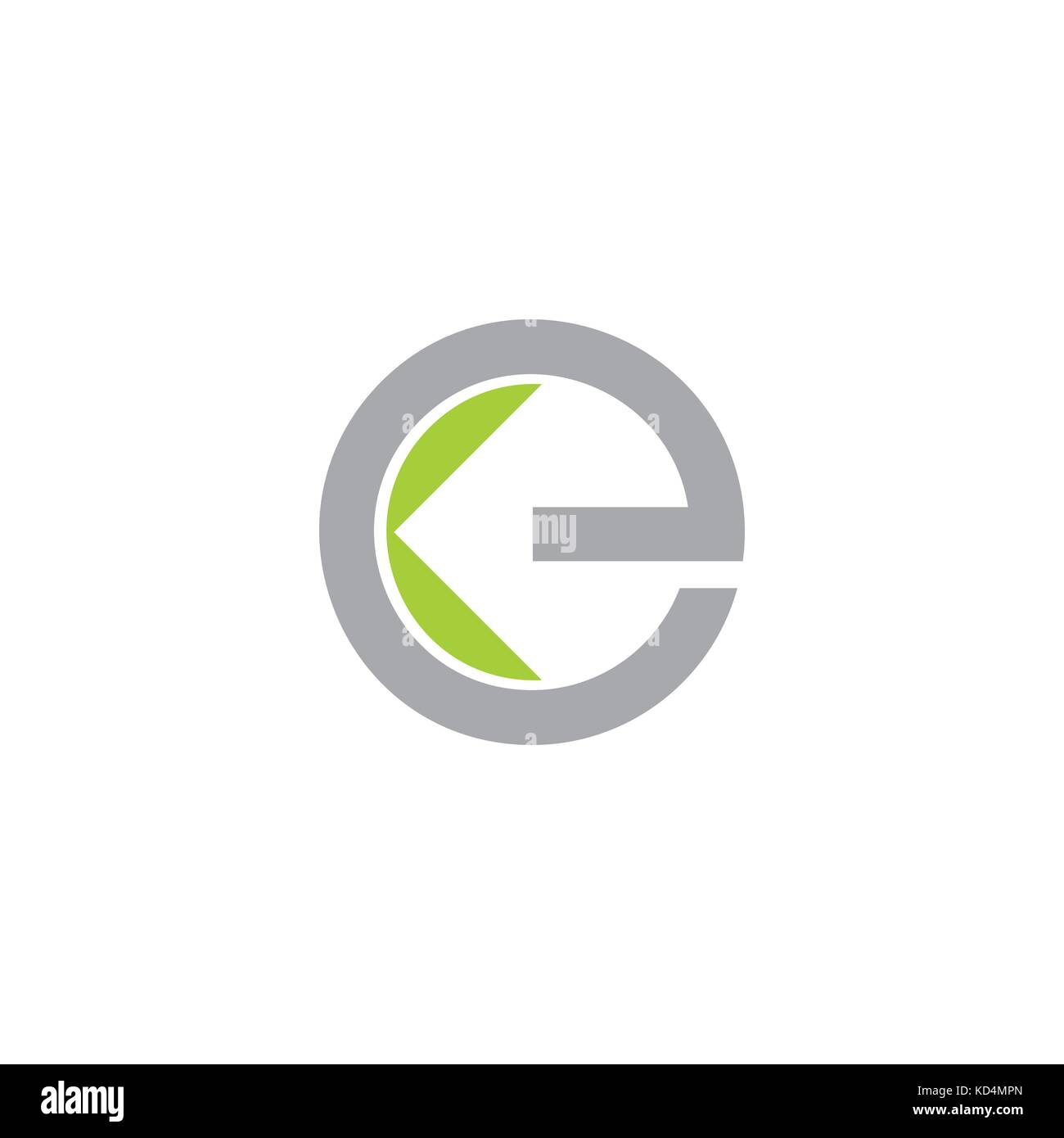 E leaf logo hi-res stock photography and images - Alamy