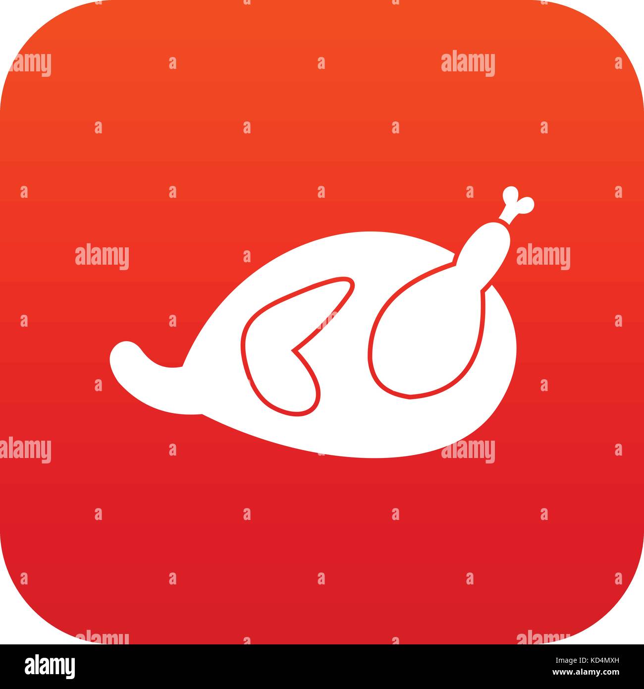 Gammon icon digital red Stock Vector Image & Art - Alamy