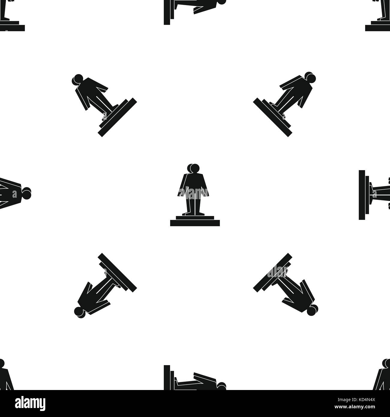 3d model of a man pattern seamless black Stock Vector Image & Art - Alamy