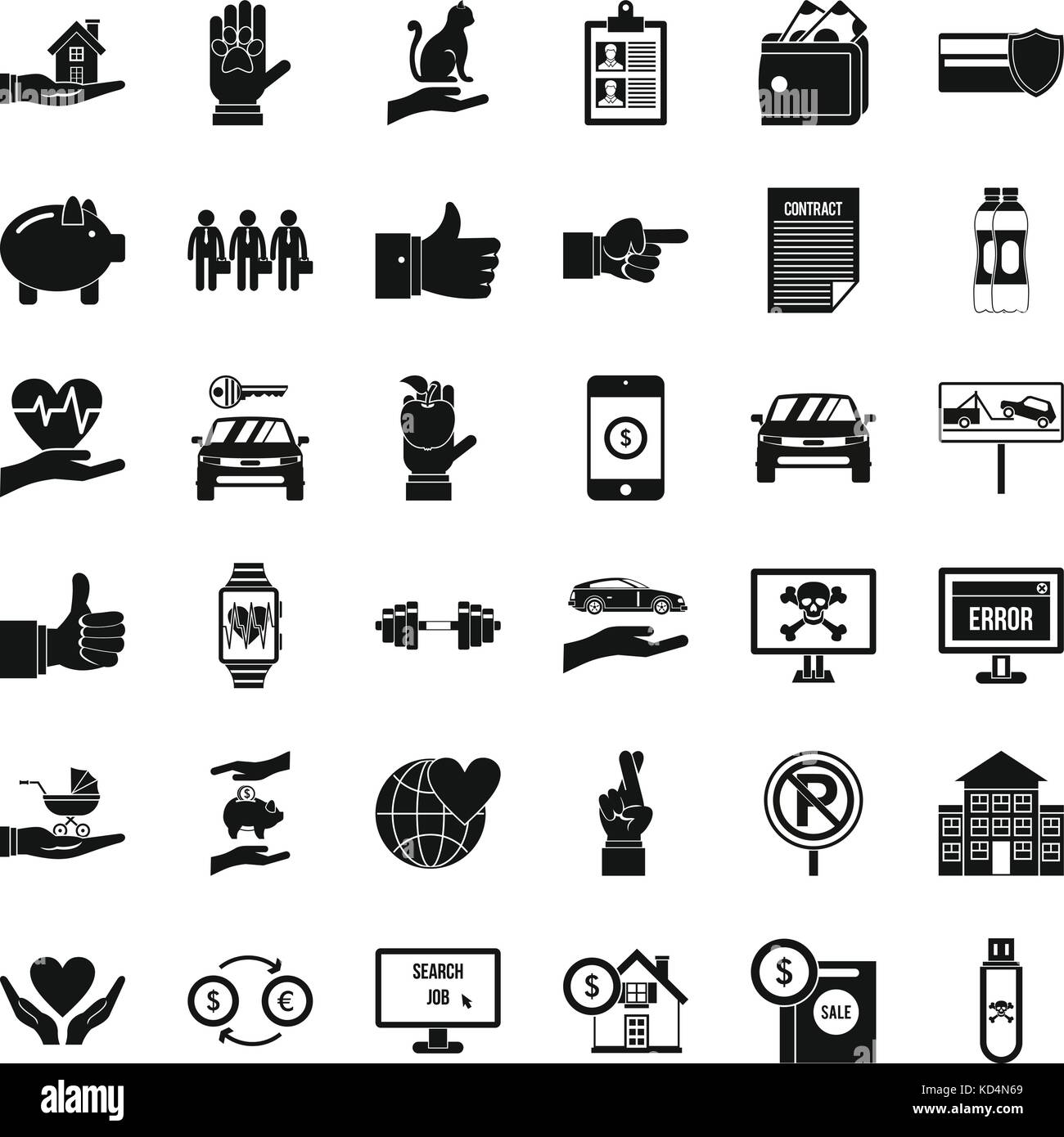 Error icons set, simple style Stock Vector Image & Art - Alamy