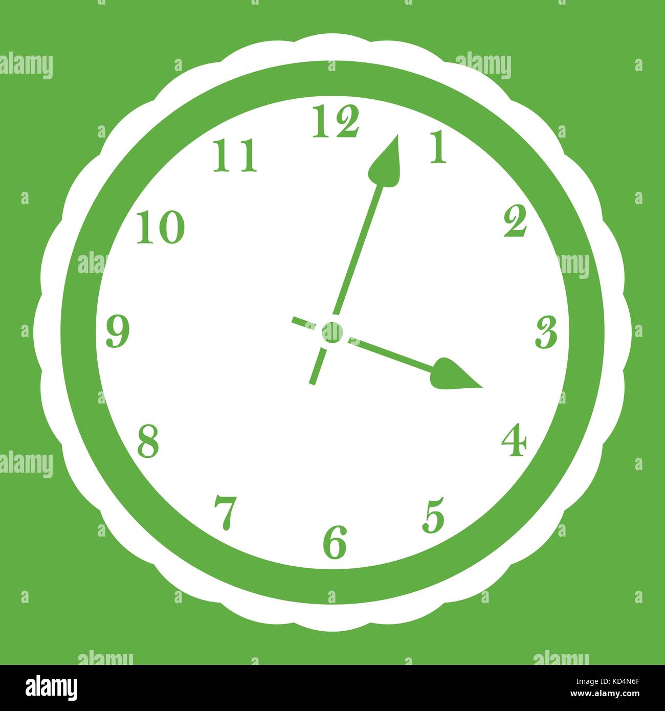 Watch icon green Stock Vector Image & Art - Alamy