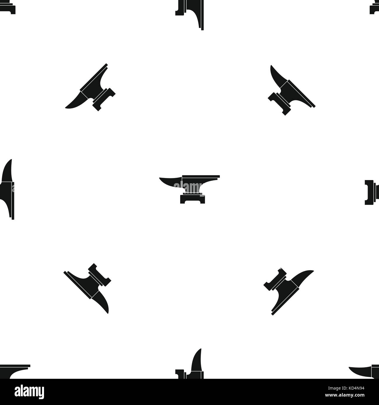 Heavy black metal anvil pattern seamless black Stock Vector Image & Art ...