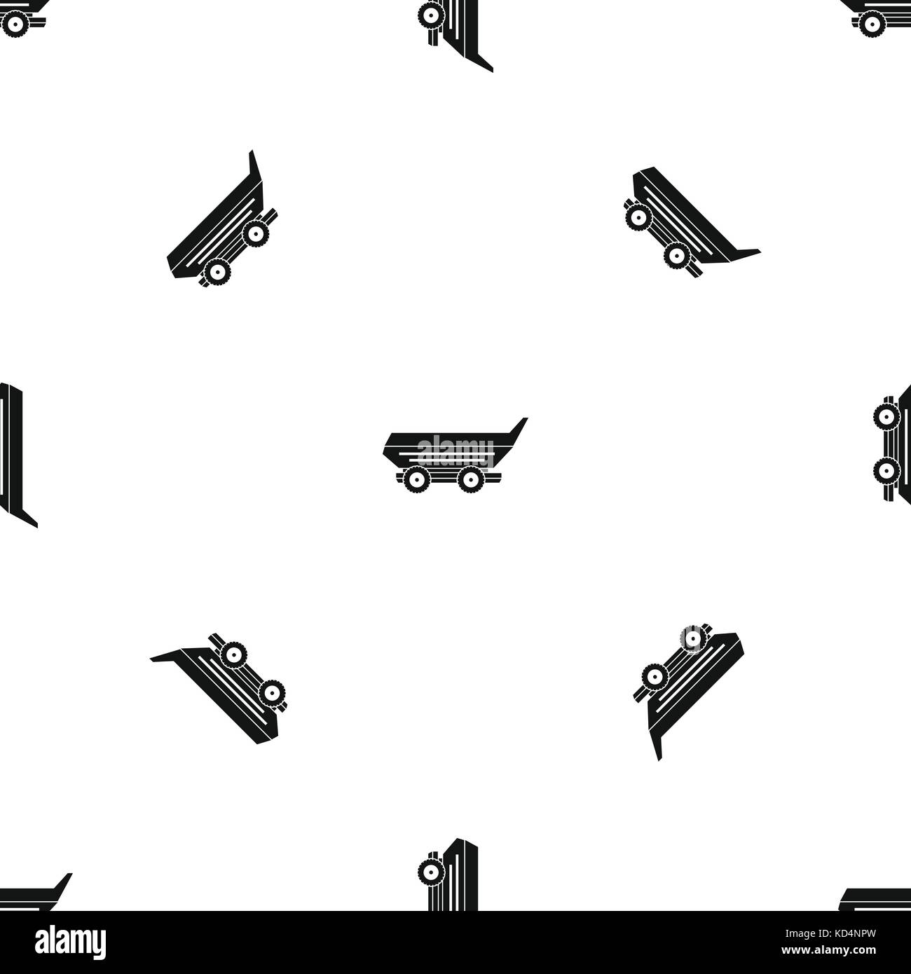 Car trailer pattern seamless black Stock Vector Image & Art - Alamy