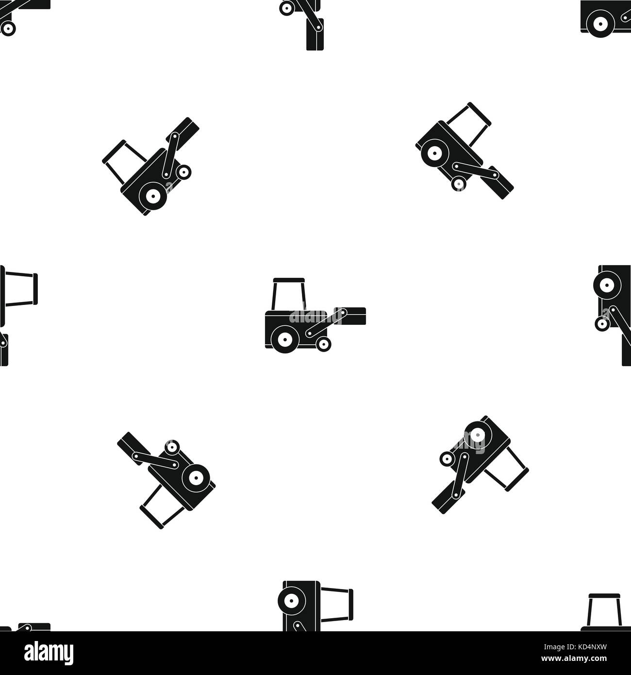 Truck to lift cargo pattern seamless black Stock Vector Image & Art - Alamy