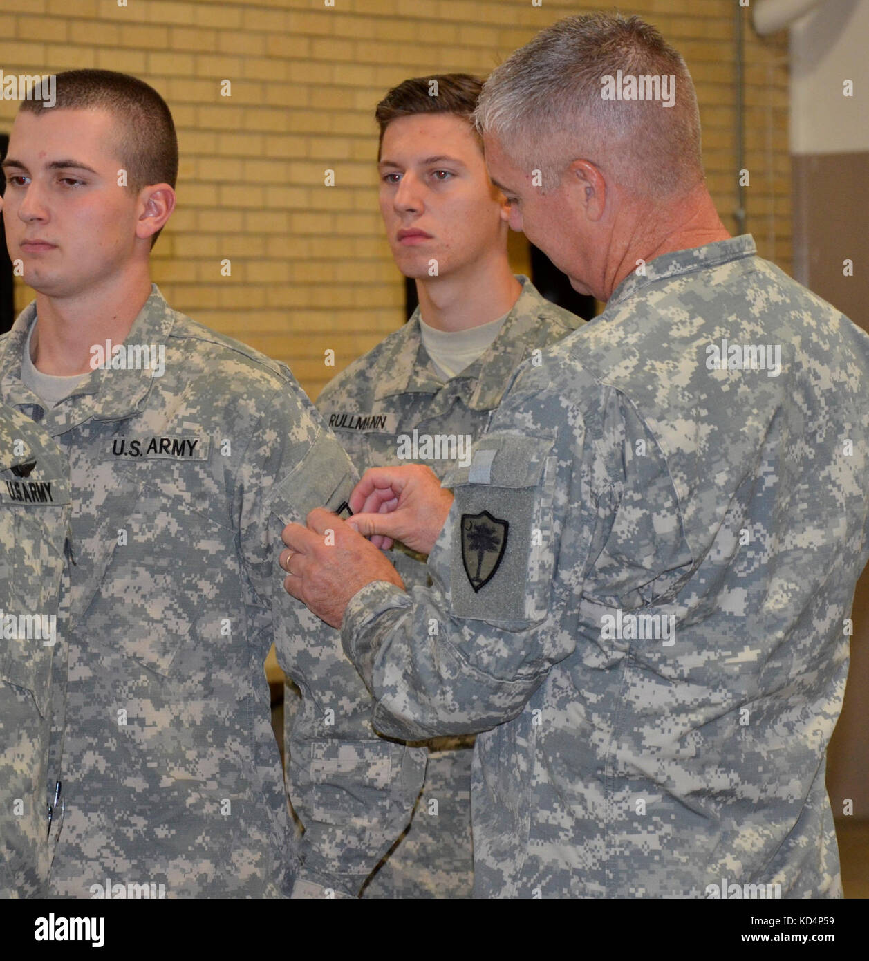 A representative with the 59th Aviation Troop Command officially ...