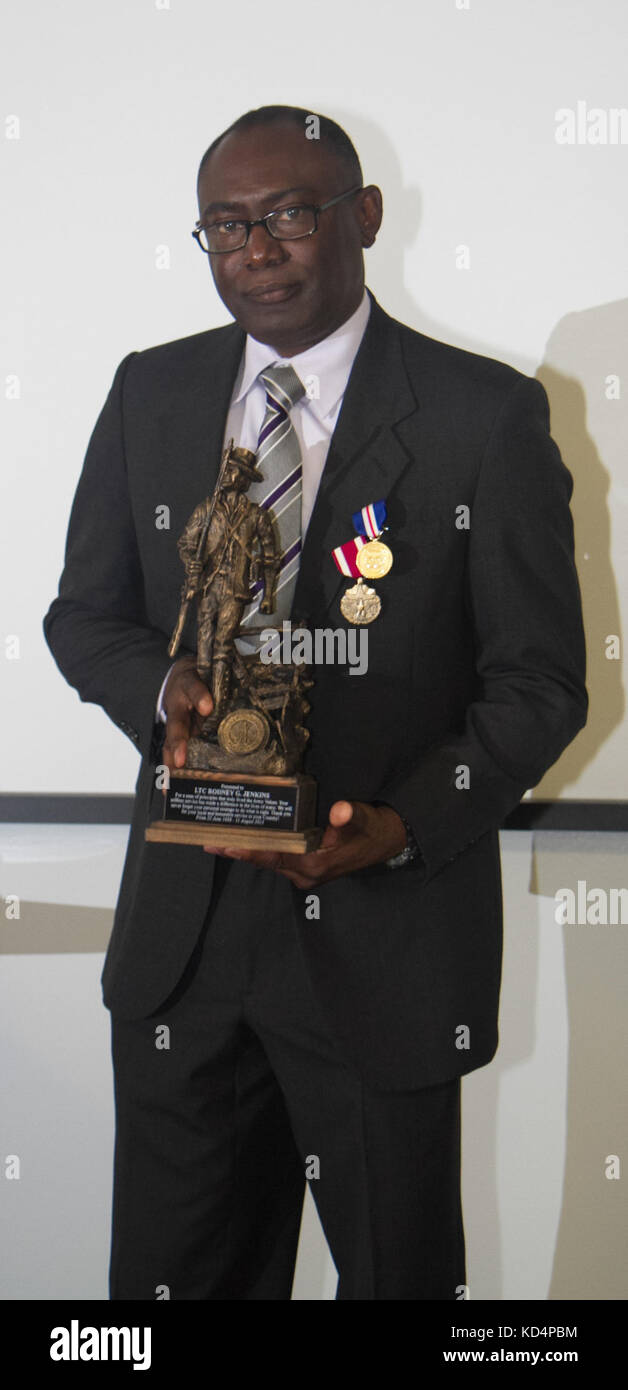 U.S. Army Lt. Col. Rodney G. Jenkins is honored for his 27 years of ...