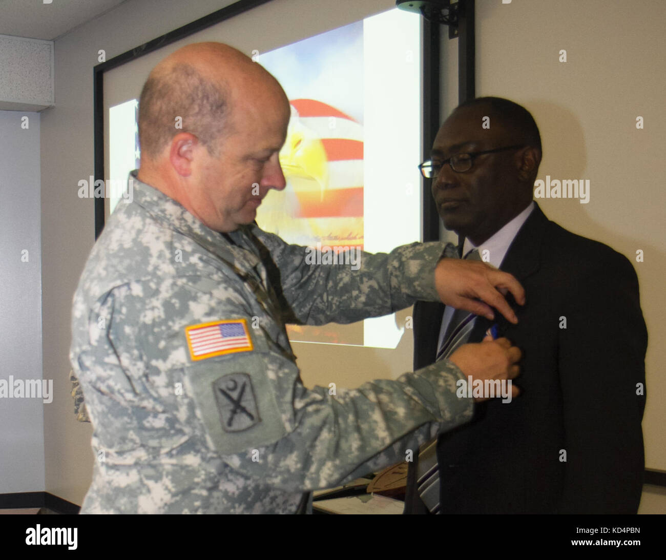 U.S. Army Lt. Col. Rodney G. Jenkins is recognized by Maj. Gen. Robert ...