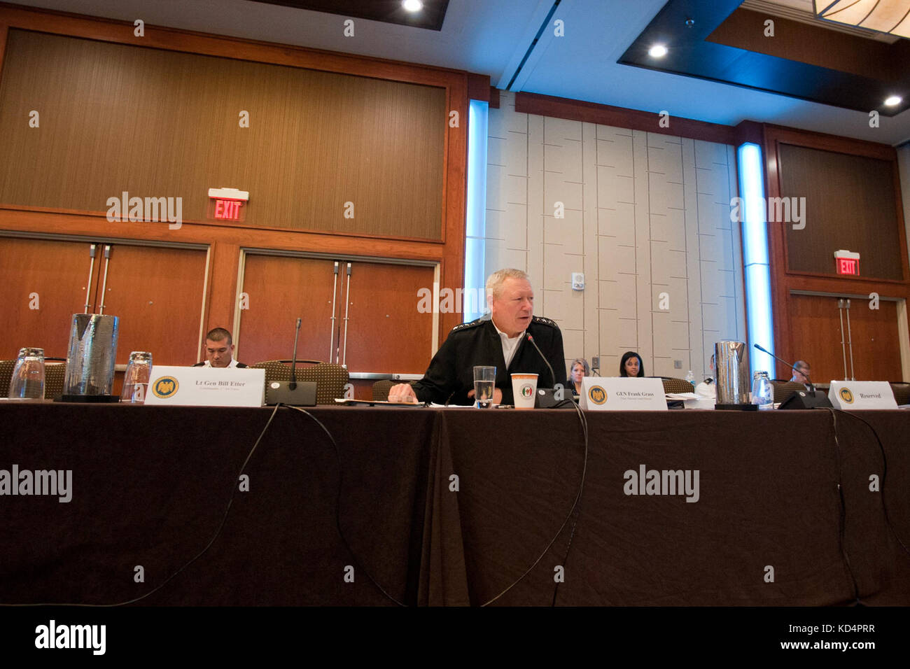 National guard leadership addresses hi-res stock photography and images ...