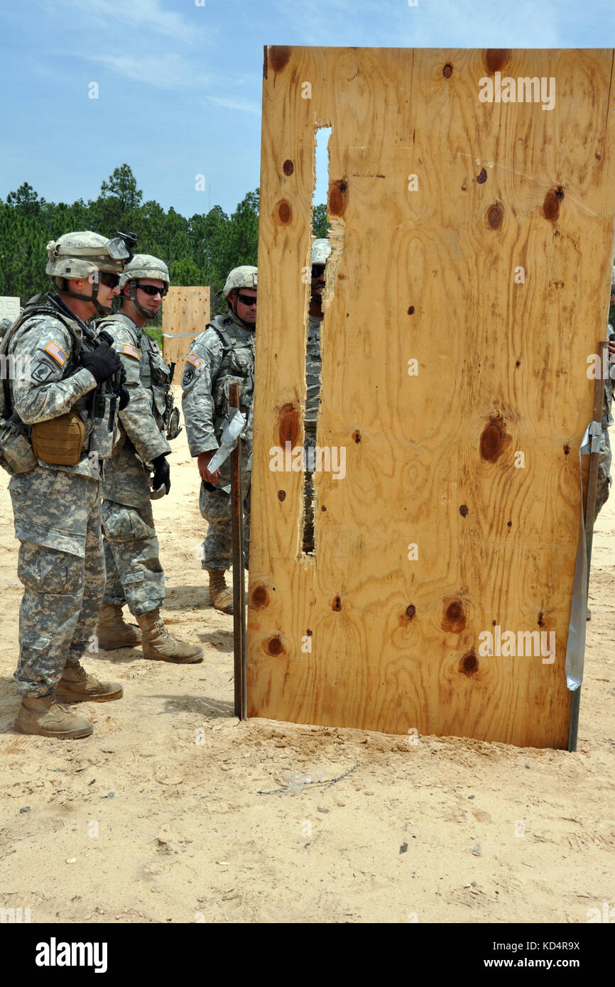 U.S. Army Soldiers with the 1222nd Engineer Company (Sapper), S.C. Army ...