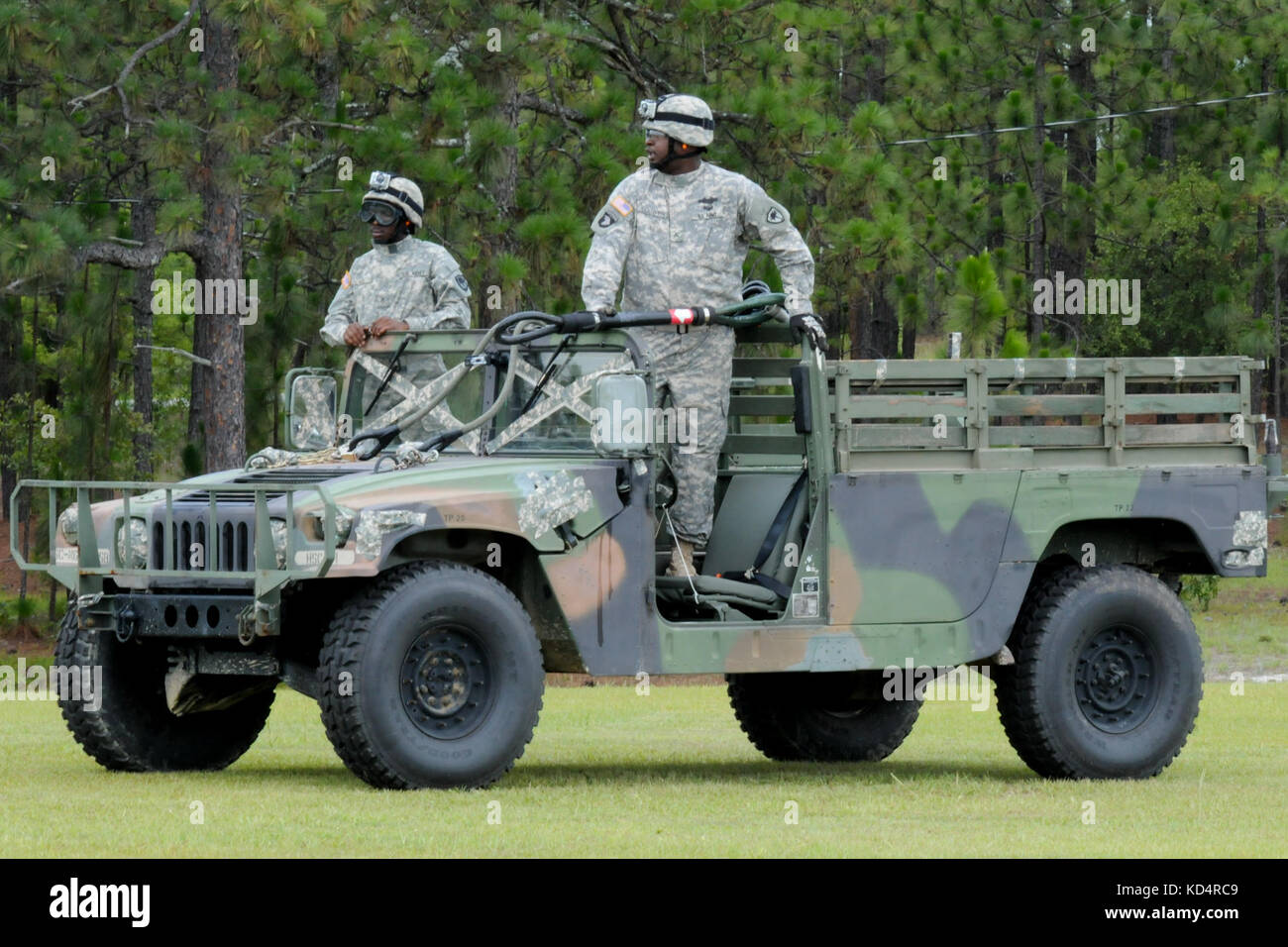 U.S. Army Sgt. Eddie Couthen and Private 1st Class Senquan Alls, with ...