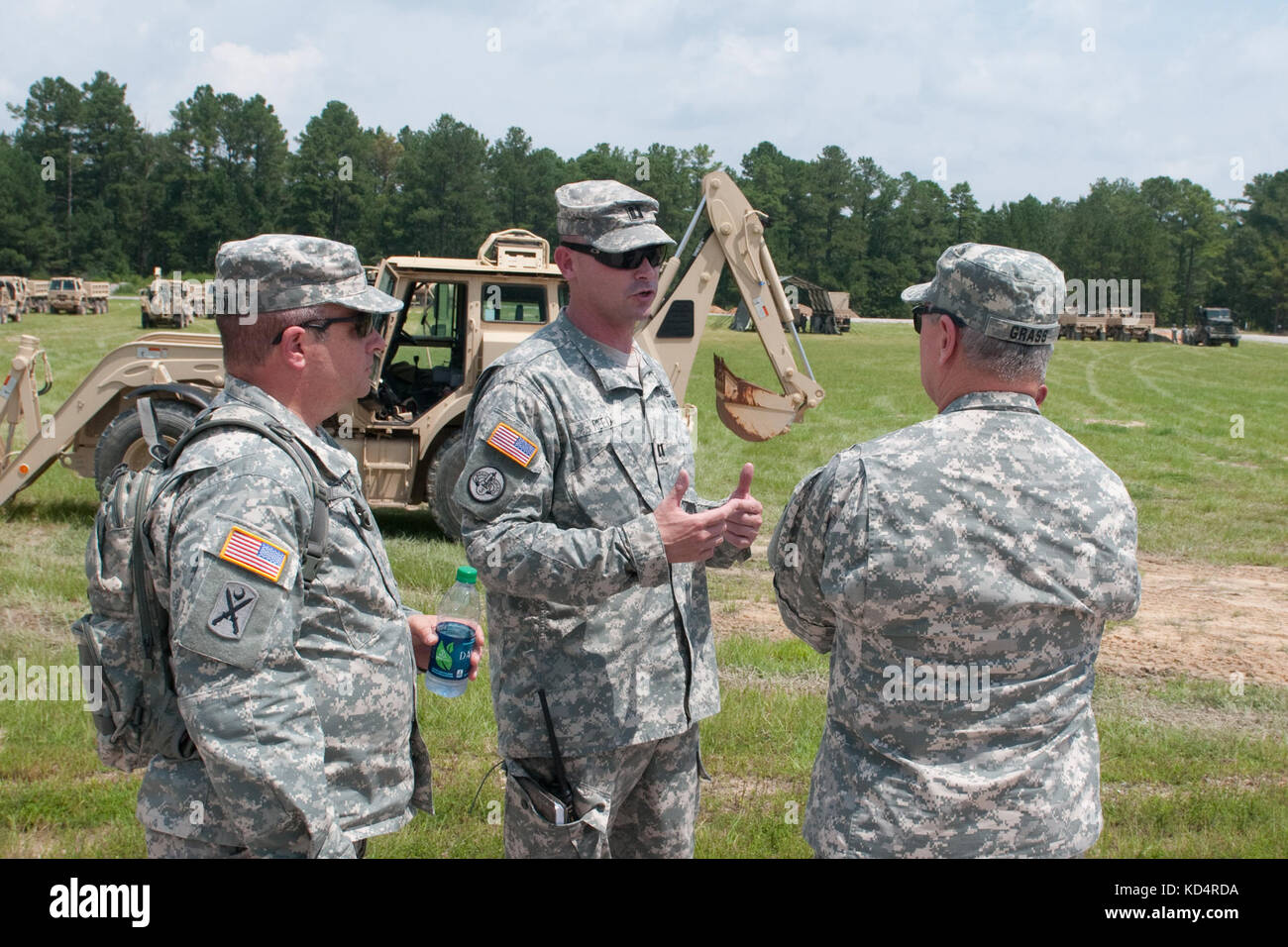 U.S. Army Capt. Paul Reed, commander of the 1782nd Engineer Company, S ...