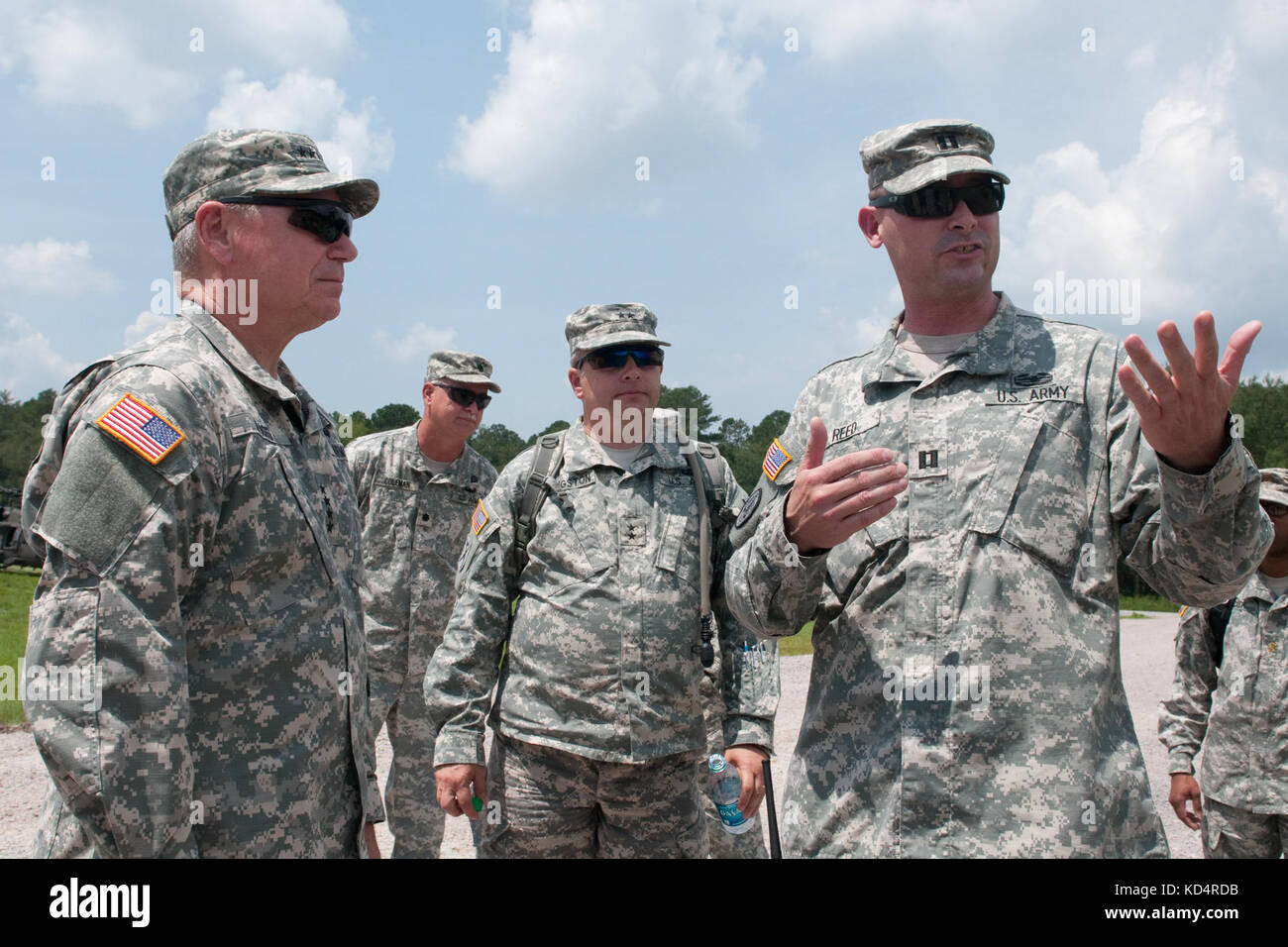 U.S. Army Capt. Paul Reed, commander of the 1782nd Engineer Company, S ...