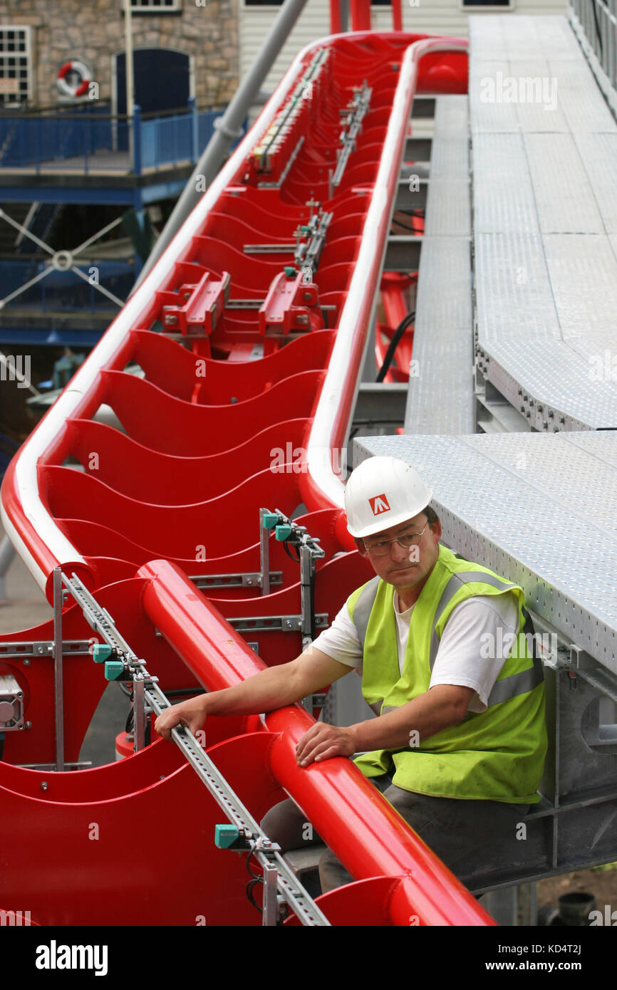 The G Force roller coaster under construction at Drayton Manor Park ...