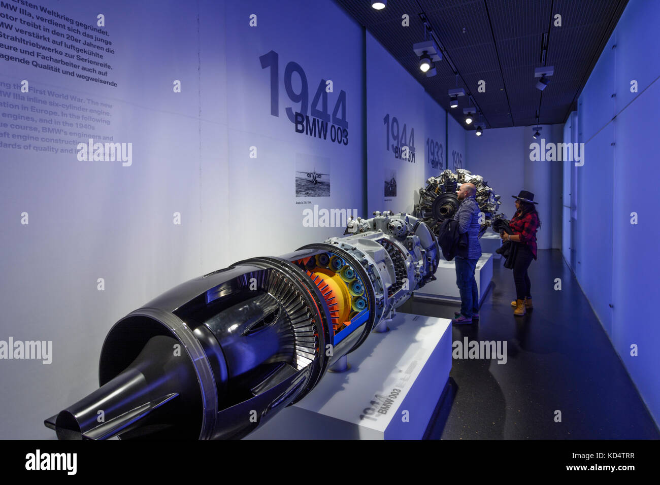 BMW World museum: aircraft engines, München, Munich, Oberbayern, Upper ...