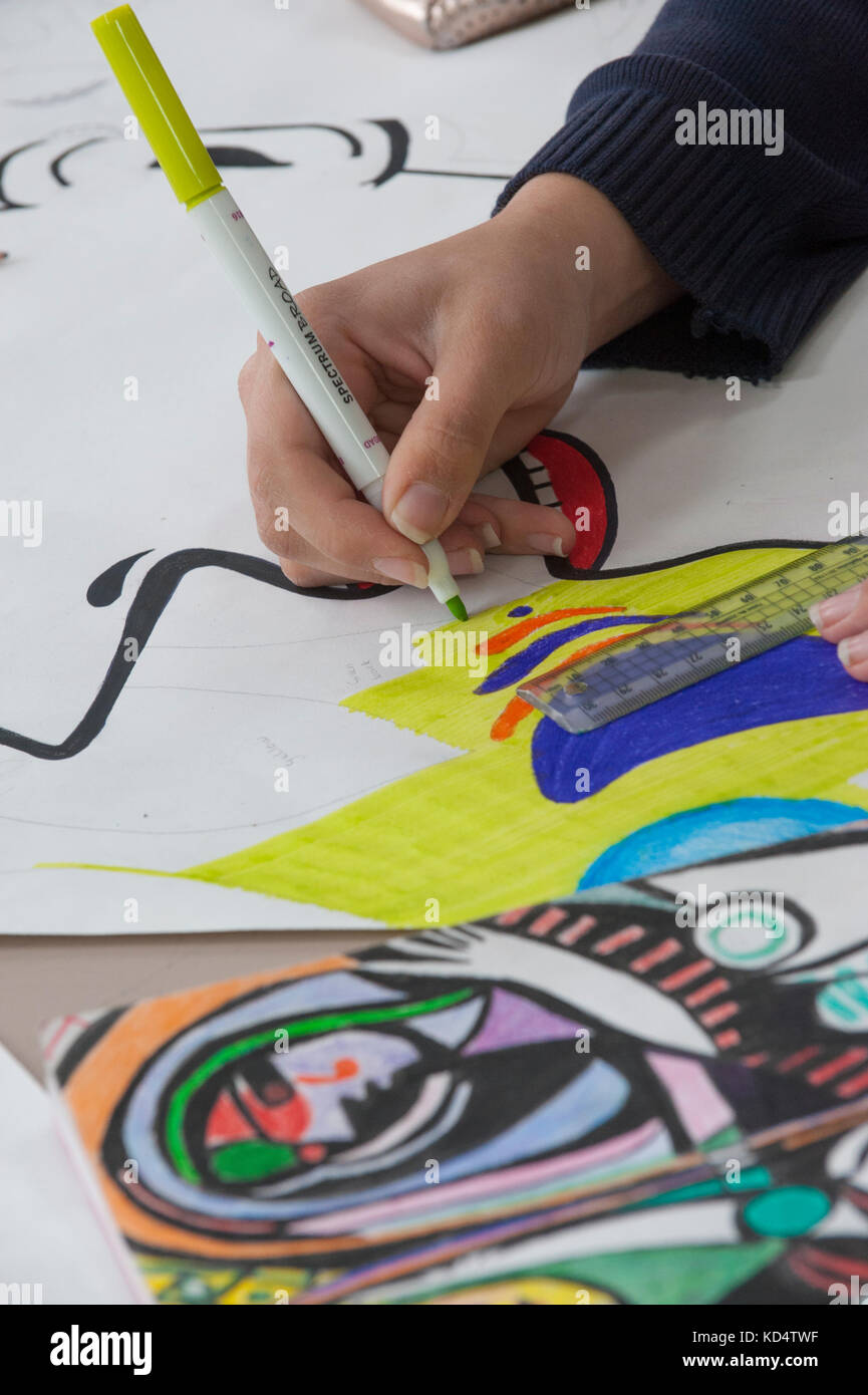 Hand colouring hi-res stock photography and images - Alamy