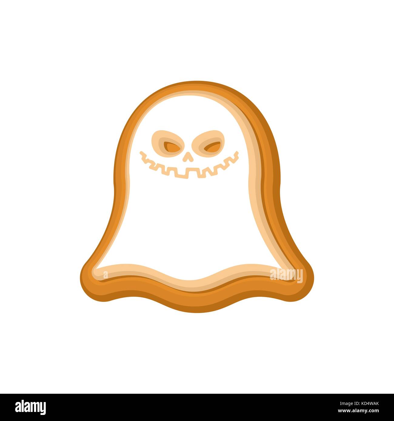 Halloween cookie ghost. Cookies for terrible holiday. Vector ...