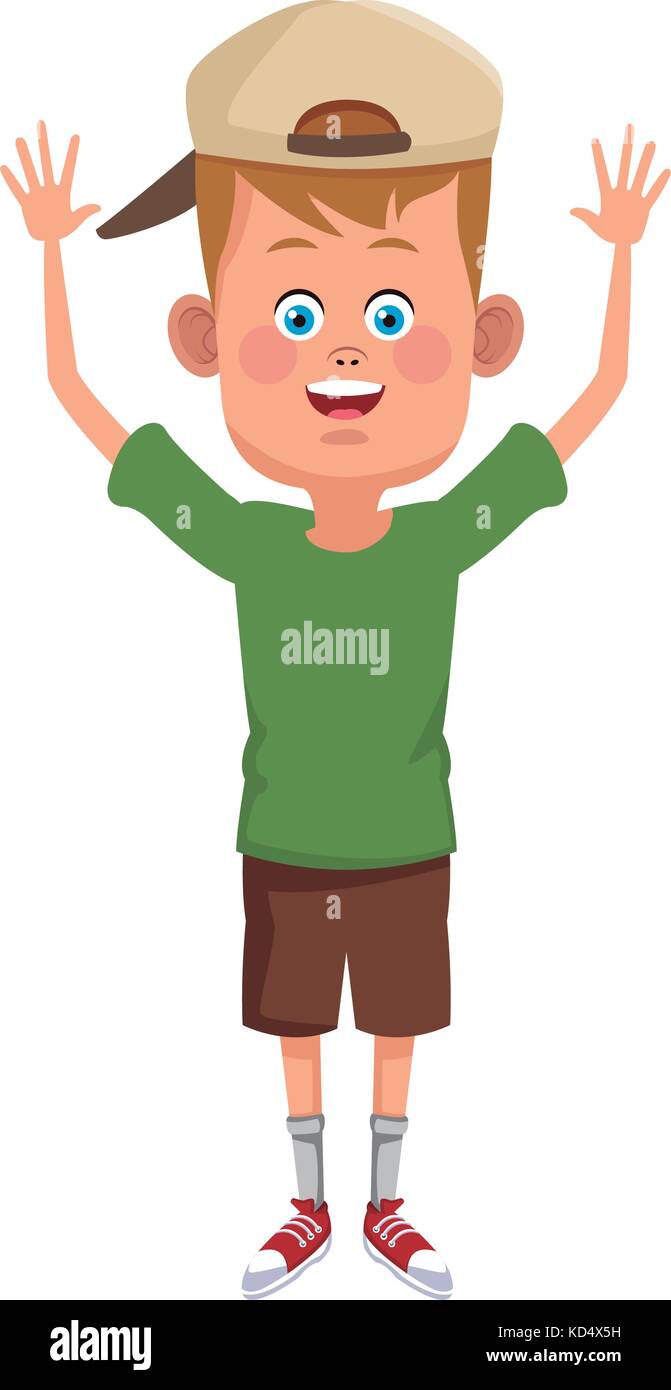 Cute and funny boy cartoon Stock Vector Image & Art - Alamy