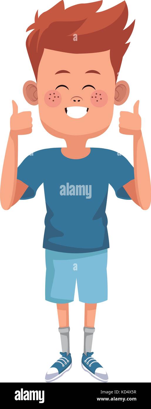 Cute and funny boy cartoon Stock Vector Image & Art - Alamy