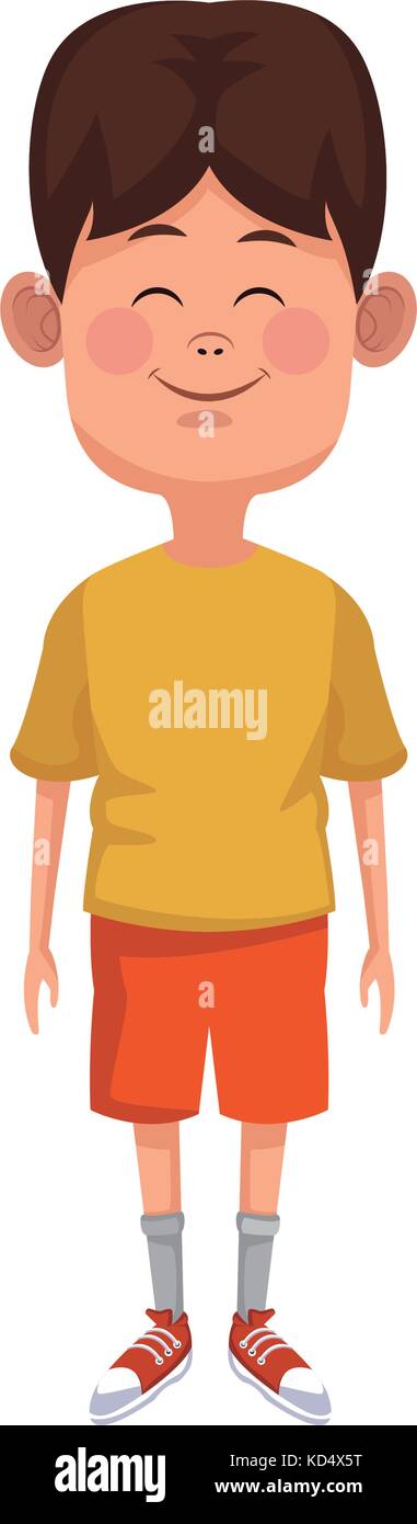 Cute and funny boy cartoon Stock Vector Image & Art - Alamy
