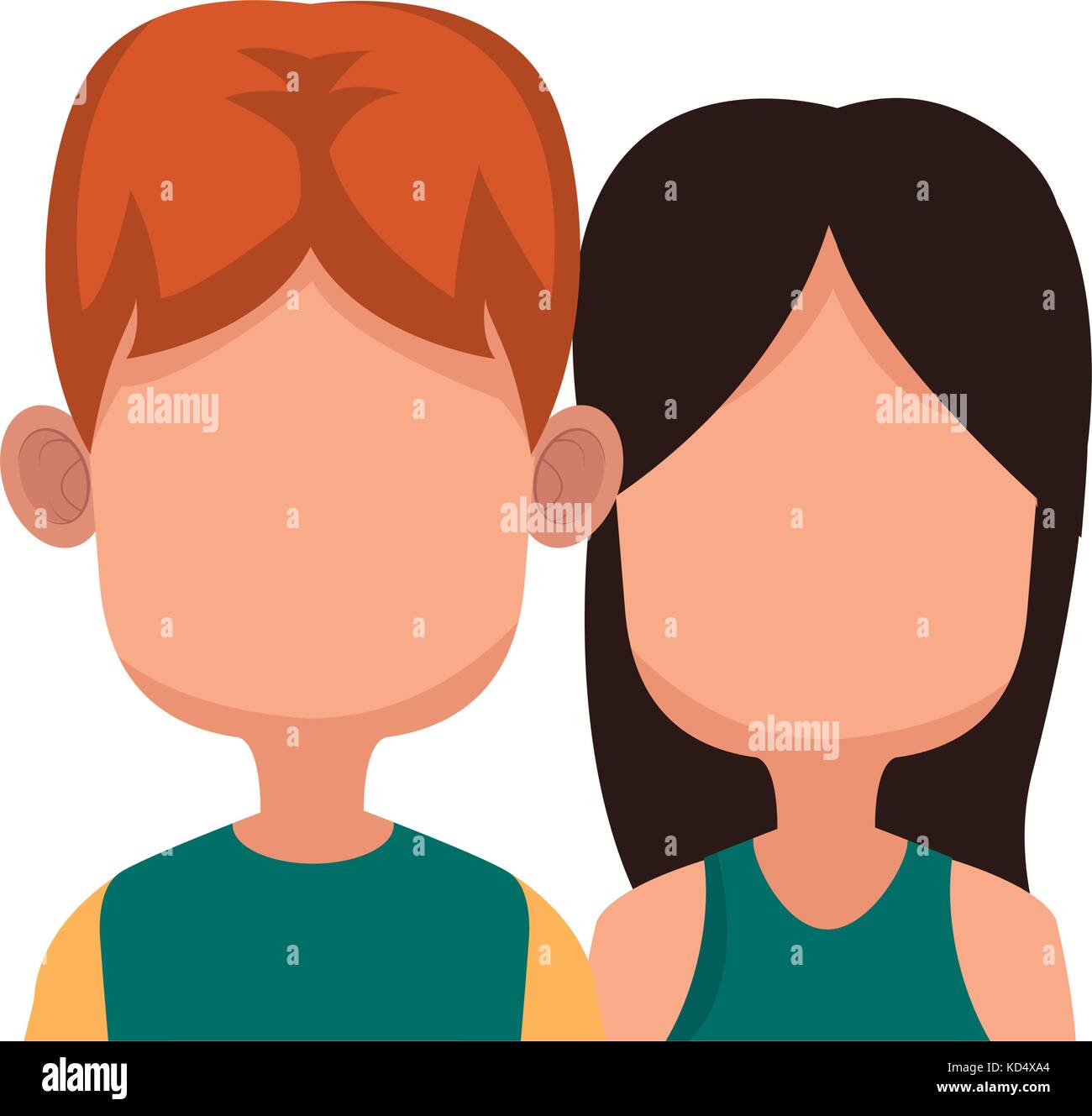 Cute kids friends cartoon Stock Vector Image & Art - Alamy