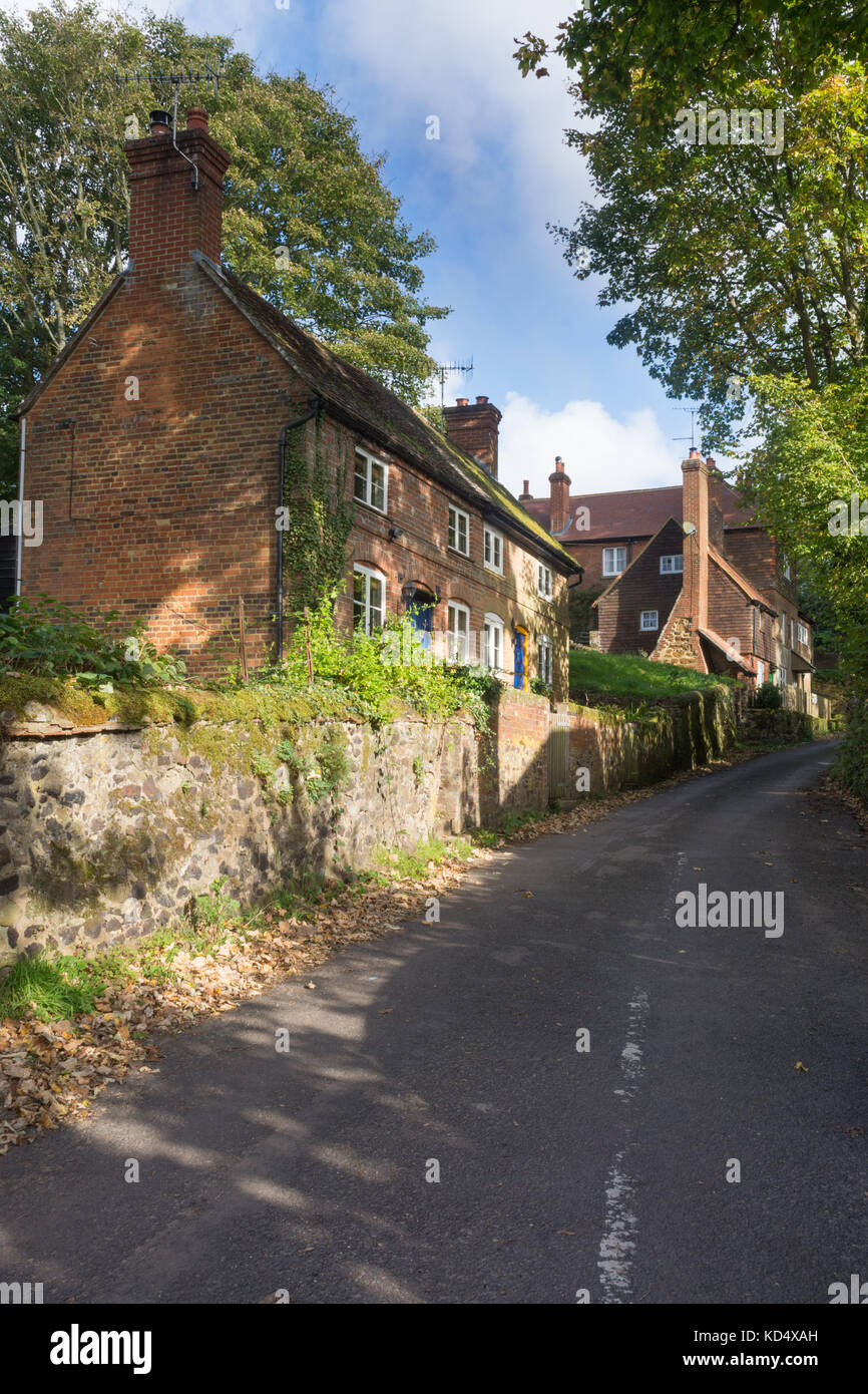 Pretty village of Abinger Hammer in the Surrey Hills AONB, UK Stock ...