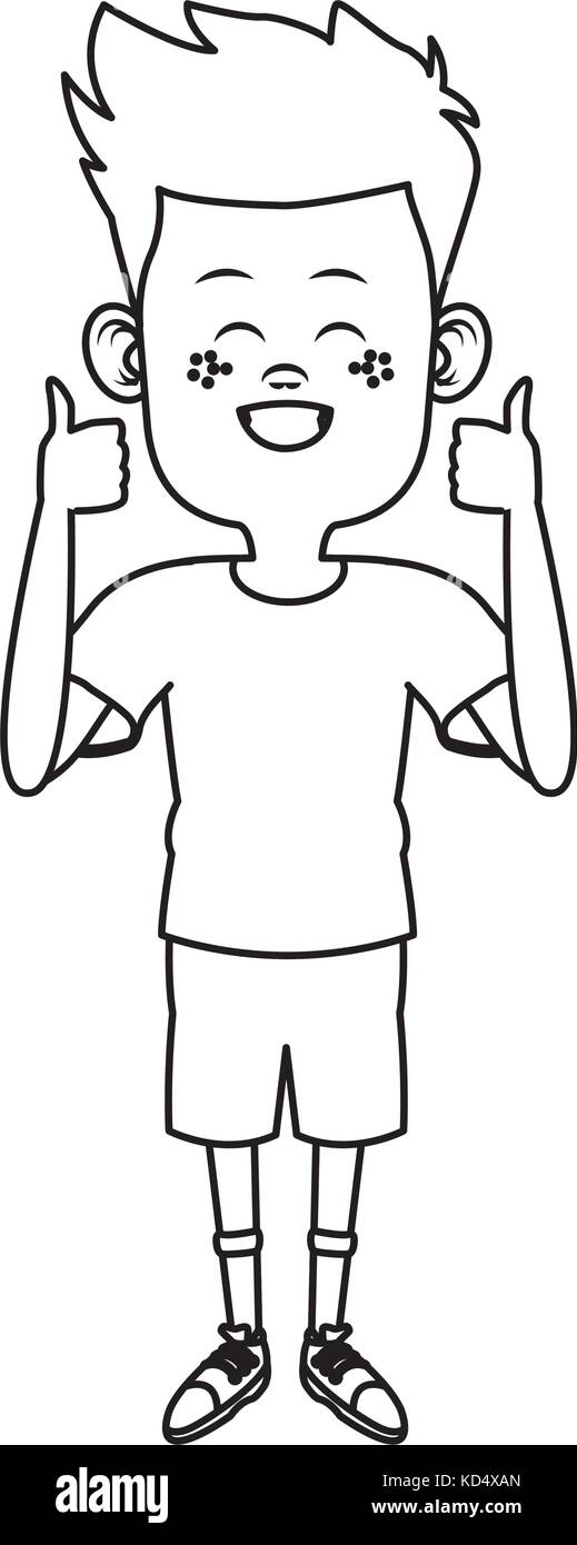 Cute and funny boy cartoon Stock Vector Image & Art - Alamy