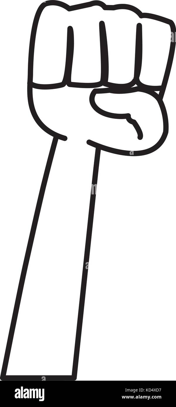 Hand clenched symbol Stock Vector Image & Art - Alamy