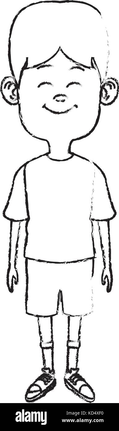 Cute and funny boy cartoon Stock Vector Image & Art - Alamy