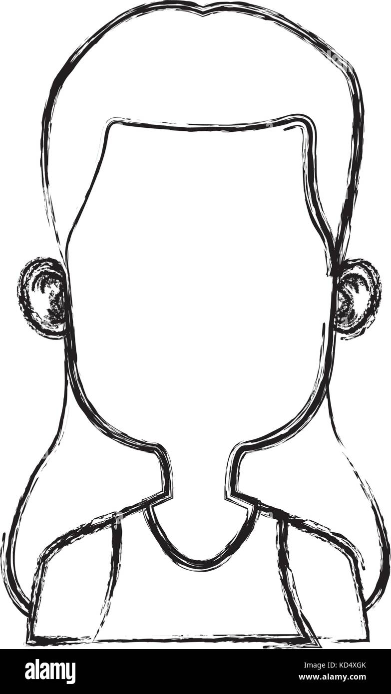 Girl faceless cartoon Stock Vector Image & Art - Alamy