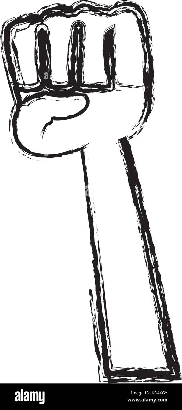 Hand clenched symbol Stock Vector Image & Art - Alamy